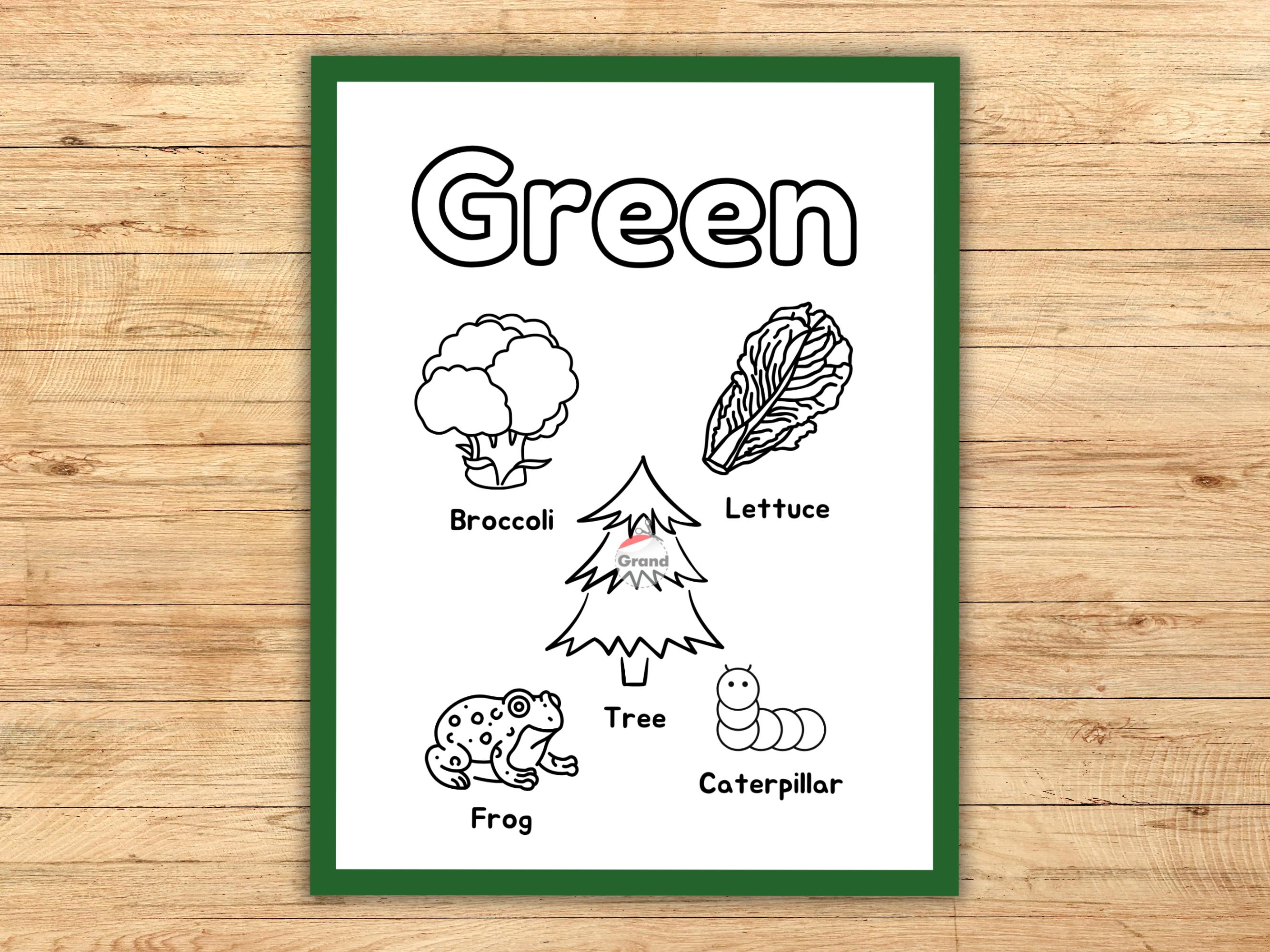 Learn Colors Coloring Sheet for Kids|color of the Day-printable ...