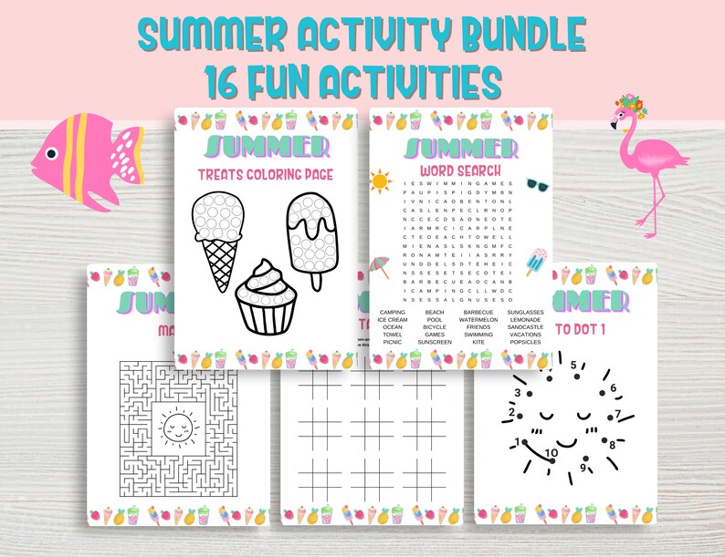 Engaging Printable Summer Activities for Kids of All Abilities - Etsy