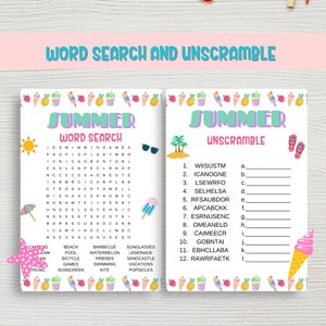 Engaging Printable Summer Activities for Kids of All Abilities | Word ...