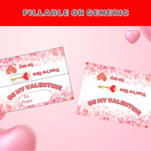 Valentine Treat Bag Toppers Printable, Class Gift Candy, Cookie Treat ...