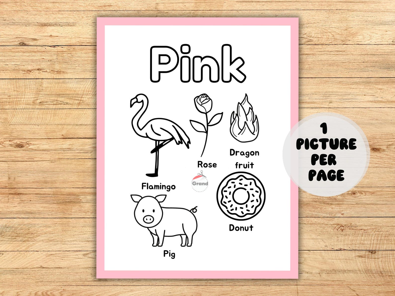 Learn Colors Coloring Sheet for Kids|color of the Day-printable ...