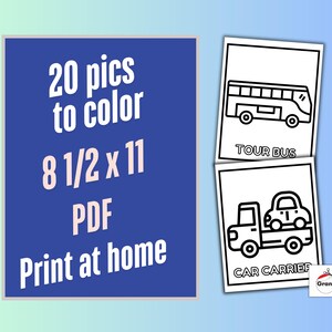 Transportation Coloring for Preschoolers-printable Pages for Kids ...