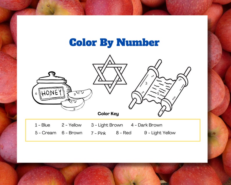 Rosh Hashanah Placemat Games, Printable Activity for the Jewish New ...
