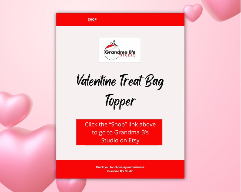 Valentine Treat Bag Toppers Printable, Class Gift Candy, Cookie Treat ...
