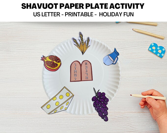 Shavuot Puppets - Shavuos Craft for Kids - Full Color and Color-in ...