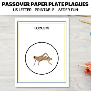 Printable Passover Seder Activities, Paper Plate Puppets, 10 Plague ...