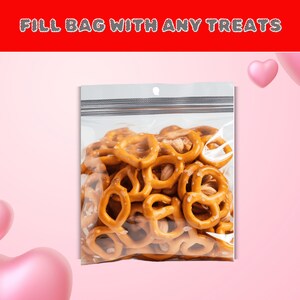 Valentine Treat Bag Toppers Printable, Class Gift Candy, Cookie Treat ...