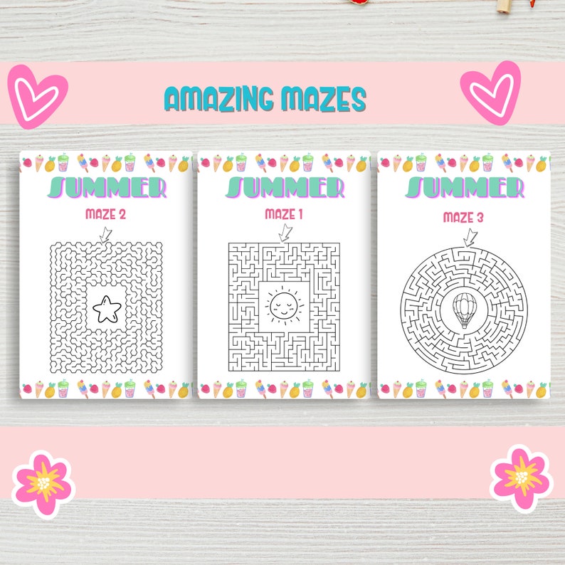 Engaging Printable Summer Activities for Kids of All Abilities Word ...