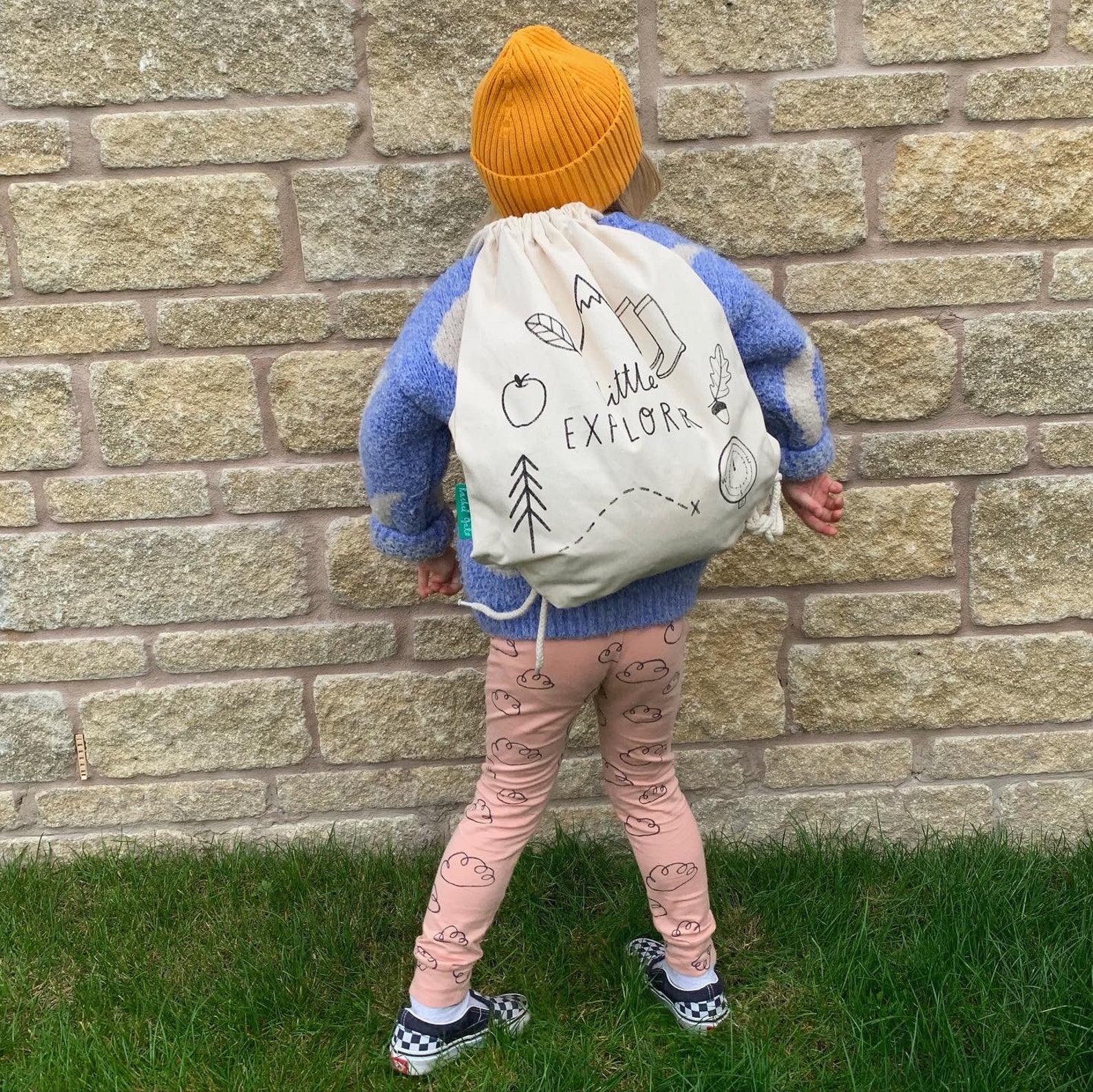 Little Explorer Kids Kit Bag - Screen Printed Hand-drawn Design on ...