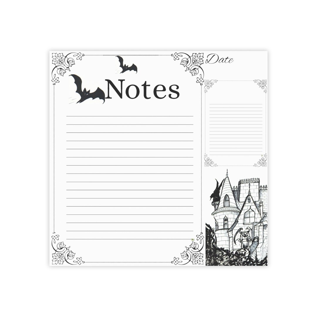 Haunted House Stationary Post-it® Note Pads - Etsy