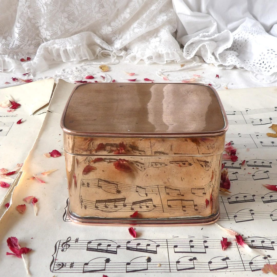Small Vintage Copper Box - Etsy