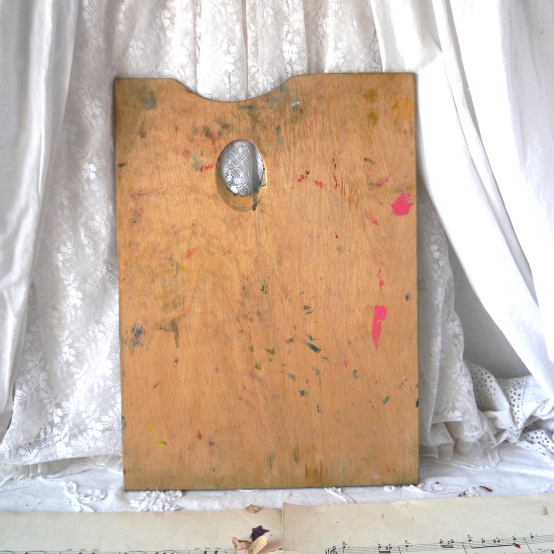 Vintage Artist Palette Painting Board - Etsy
