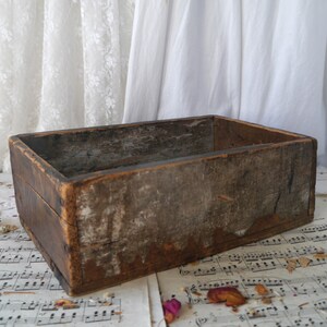 Vintage Rustic Wooden Open Display Box - Etsy UK
