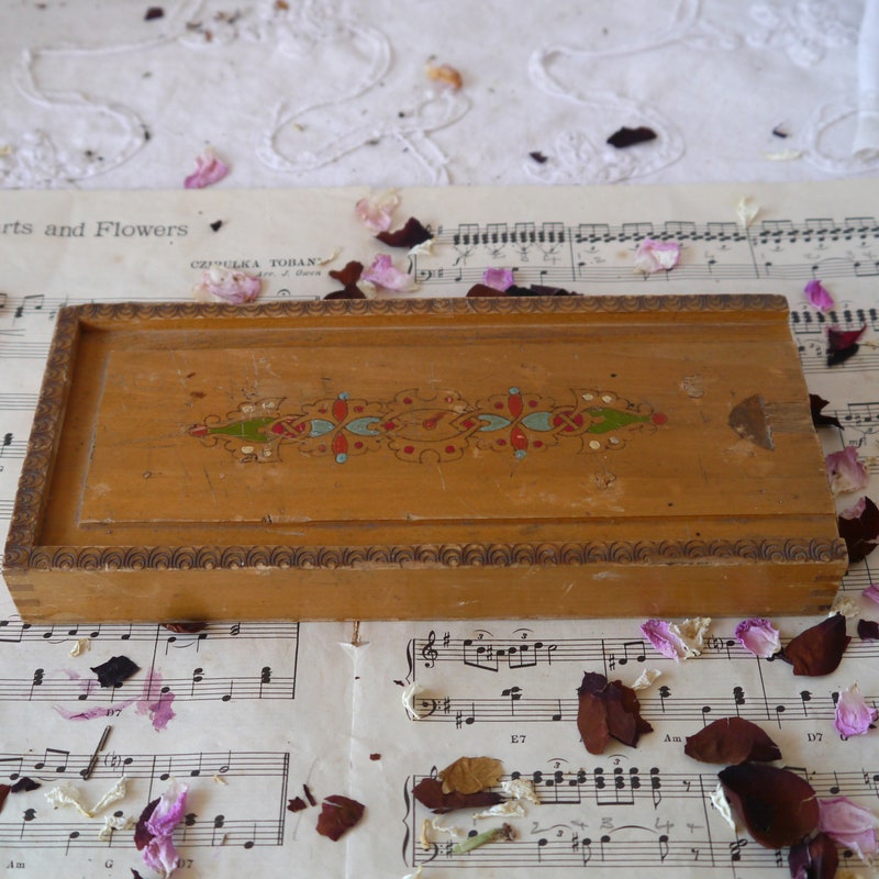 Wood Pencil Box - Etsy