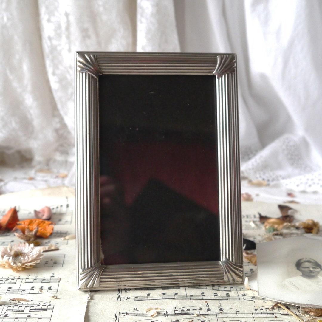 Vintage Chrome Photo Frame - Etsy