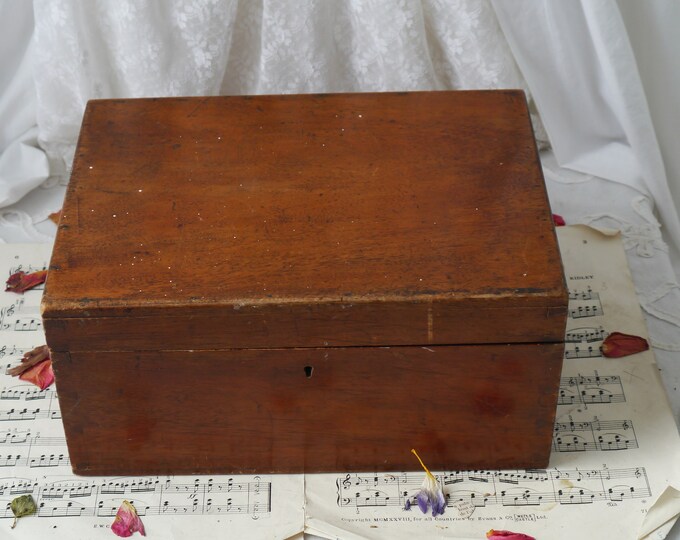 Vintage Rustic Wooden Box With Dividers - Etsy