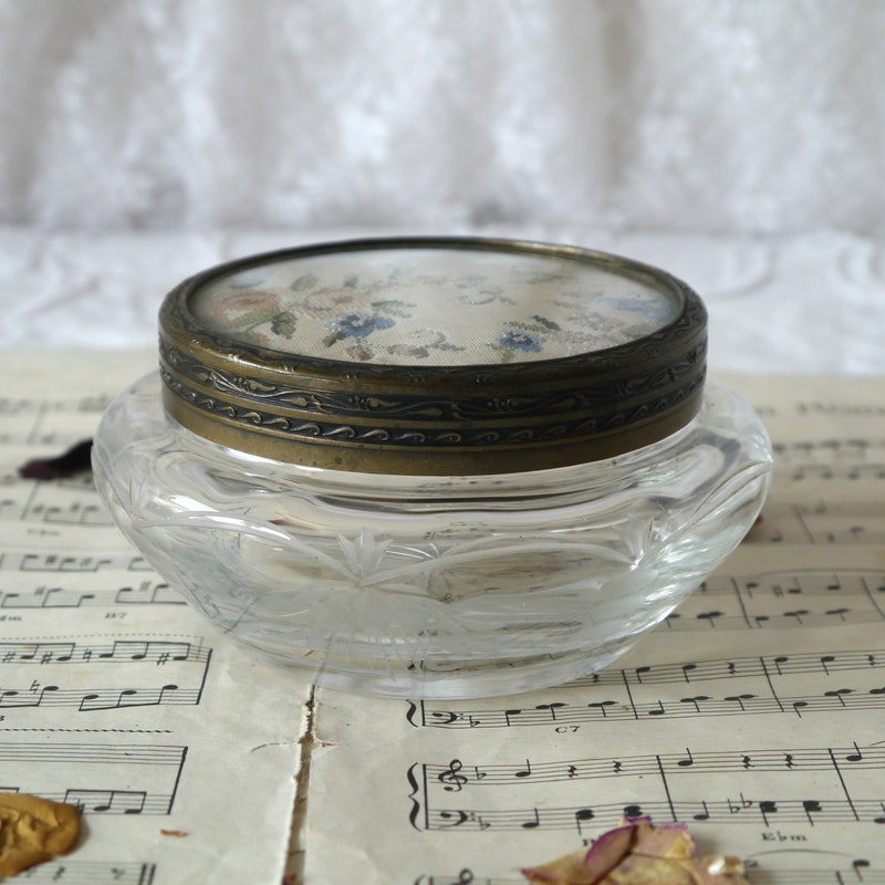 Powder Puff Jar - Etsy