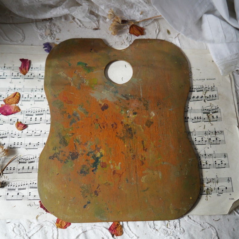 Used Vintage Artist Palette Painting Board - Etsy