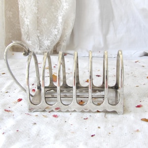 Silverplate Vintage Toast Rack With Side Handle - Etsy