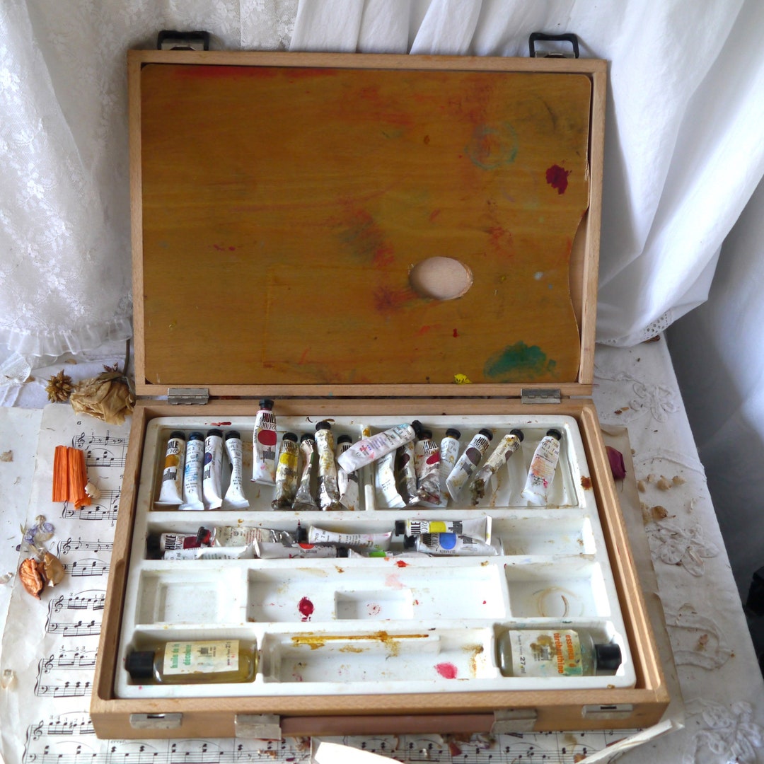 Vintage Artist Paint Box With Palette and Paints - Etsy