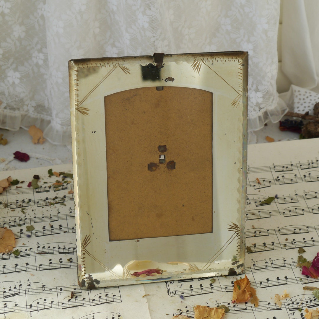 Decorative Antique Glass Mirrored Photo Frame - Etsy
