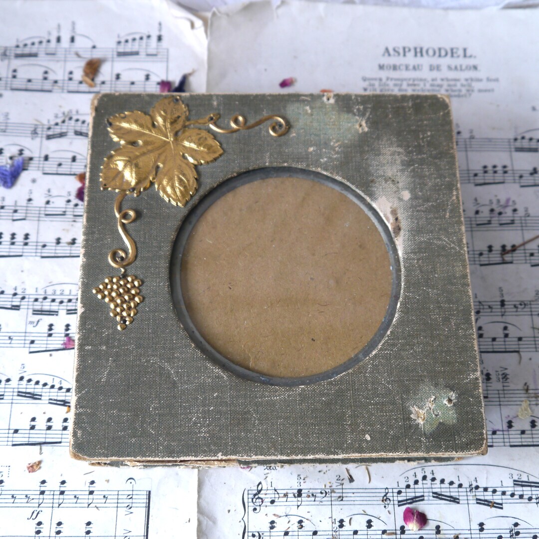 Vintage Floral Box With Photo Frame Lid - Etsy