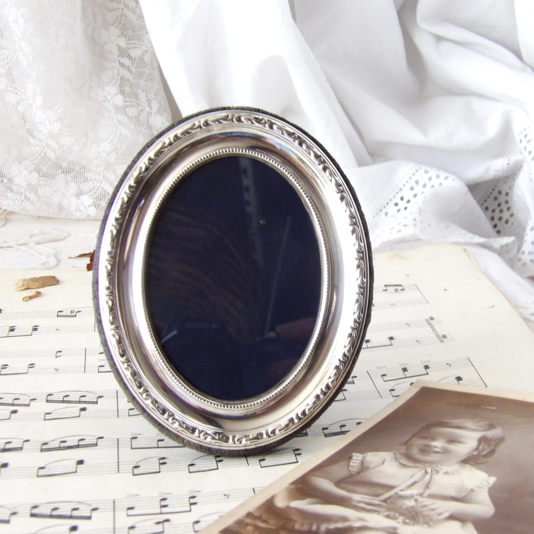 Vintage Silverplate Photo Frame With Decorative Rim - Etsy UK