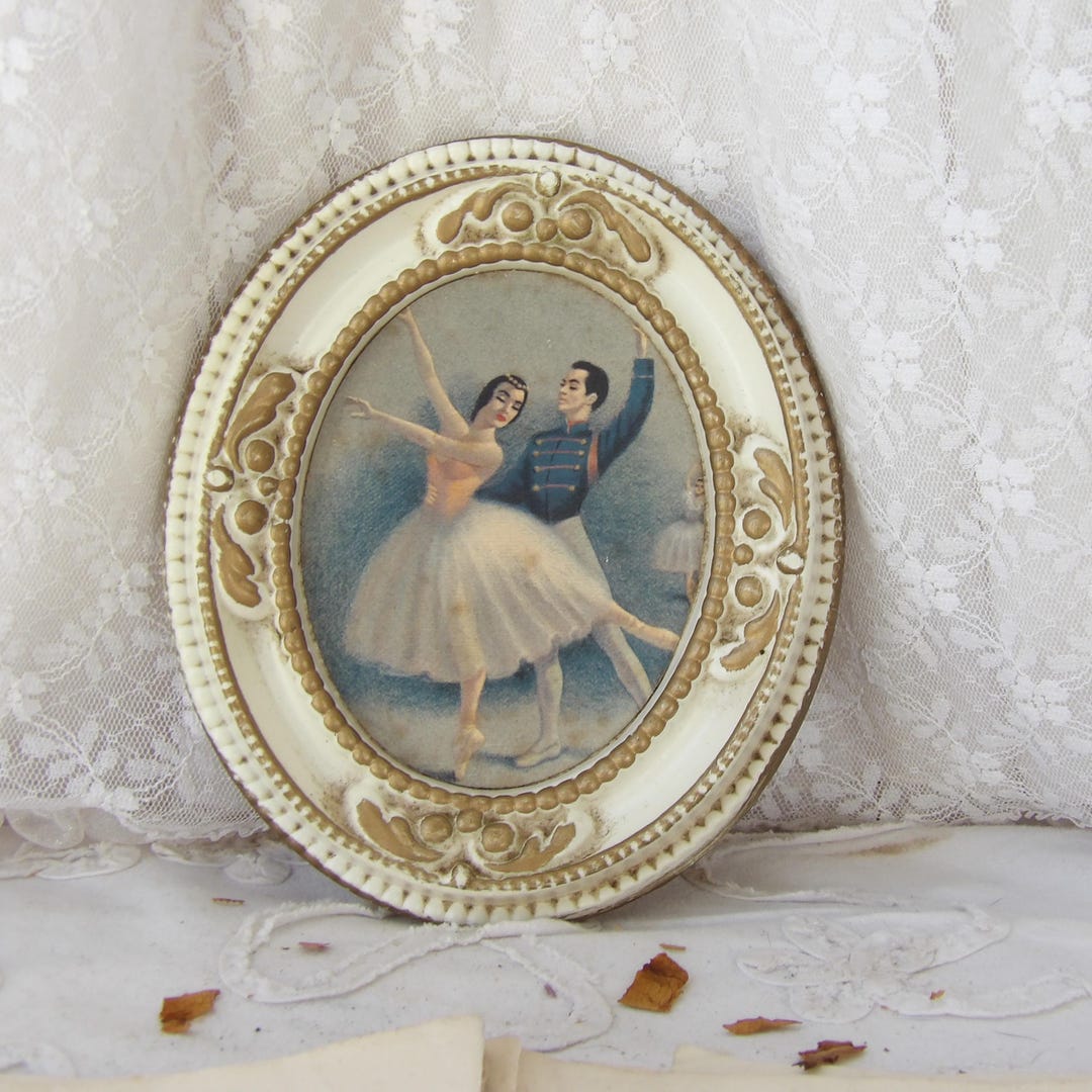 Oval Vintage Ballet Print - Etsy