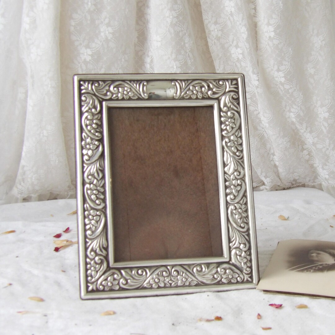 Embossed Vintage Silverplate Photo Frame - Etsy