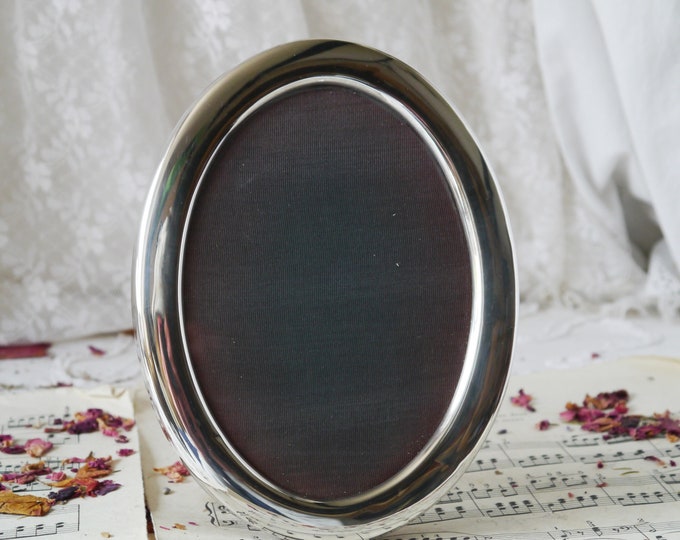 Vintage Oval Silverplate Photo Frame - Etsy