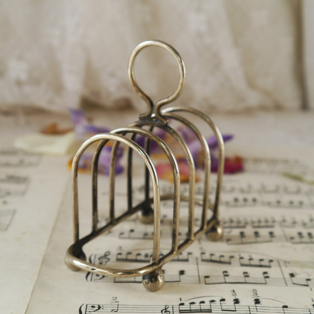 Mini Vintage Silverplate Toast Rack - Etsy