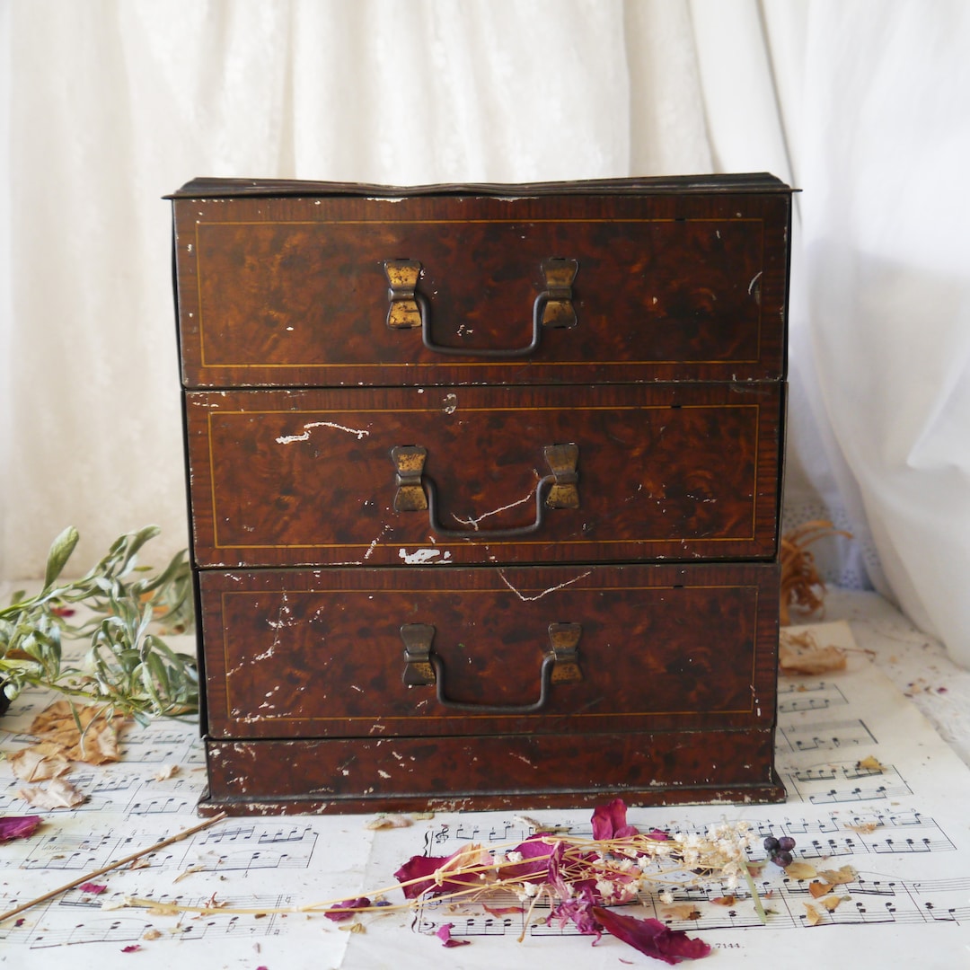 Set of Vintage Metal Drawers From Victory V Lozenges - Etsy