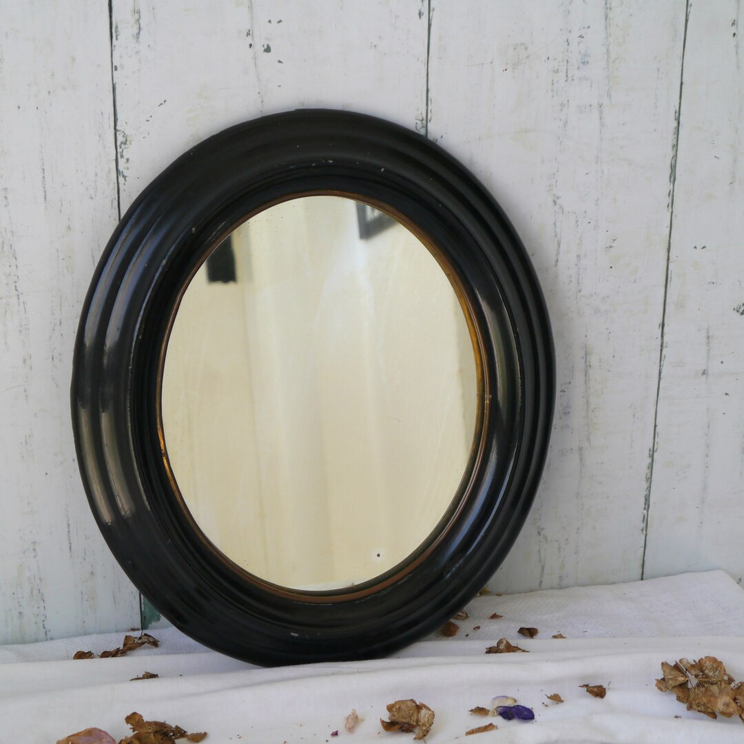 Antique Paper Mache Wall Mirror - Etsy