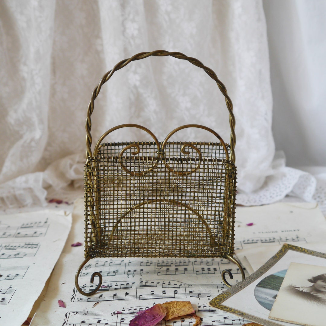 Vintage Wire Letter Rack - Etsy