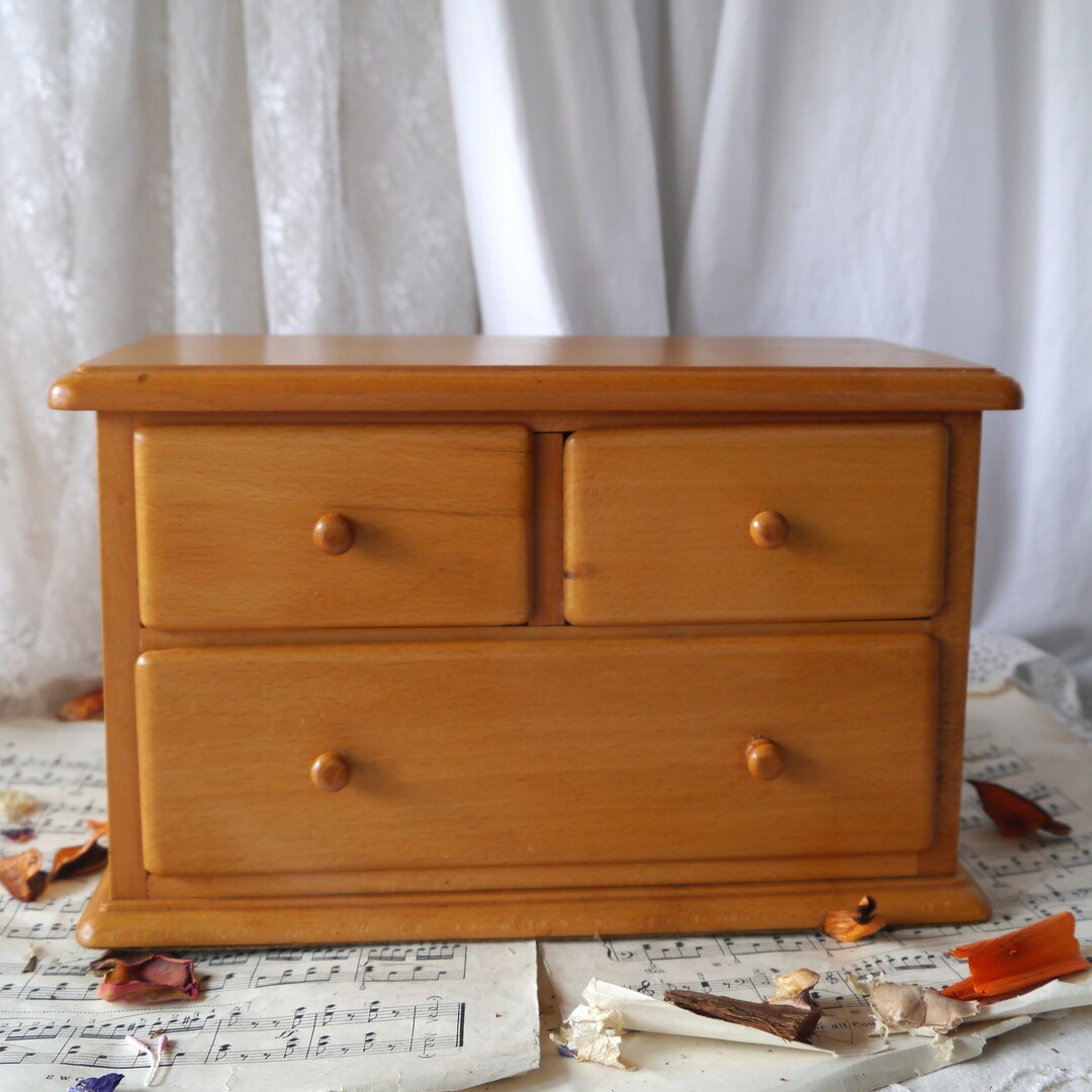 Small Set of Vintage Wooden Drawers - Etsy