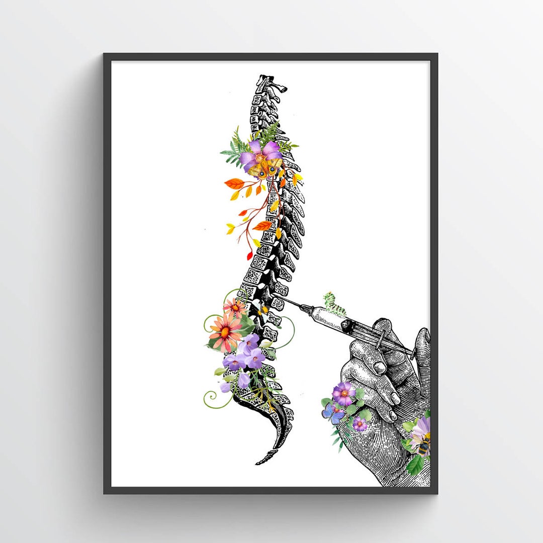 Epidural Anesthesia Flower Print, CRNA Gift, Anesthetist Present ...