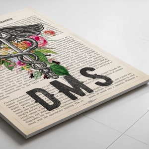 DMS With Flowers Print, Diagnostic Medical Sonographer Gift, DMS ...