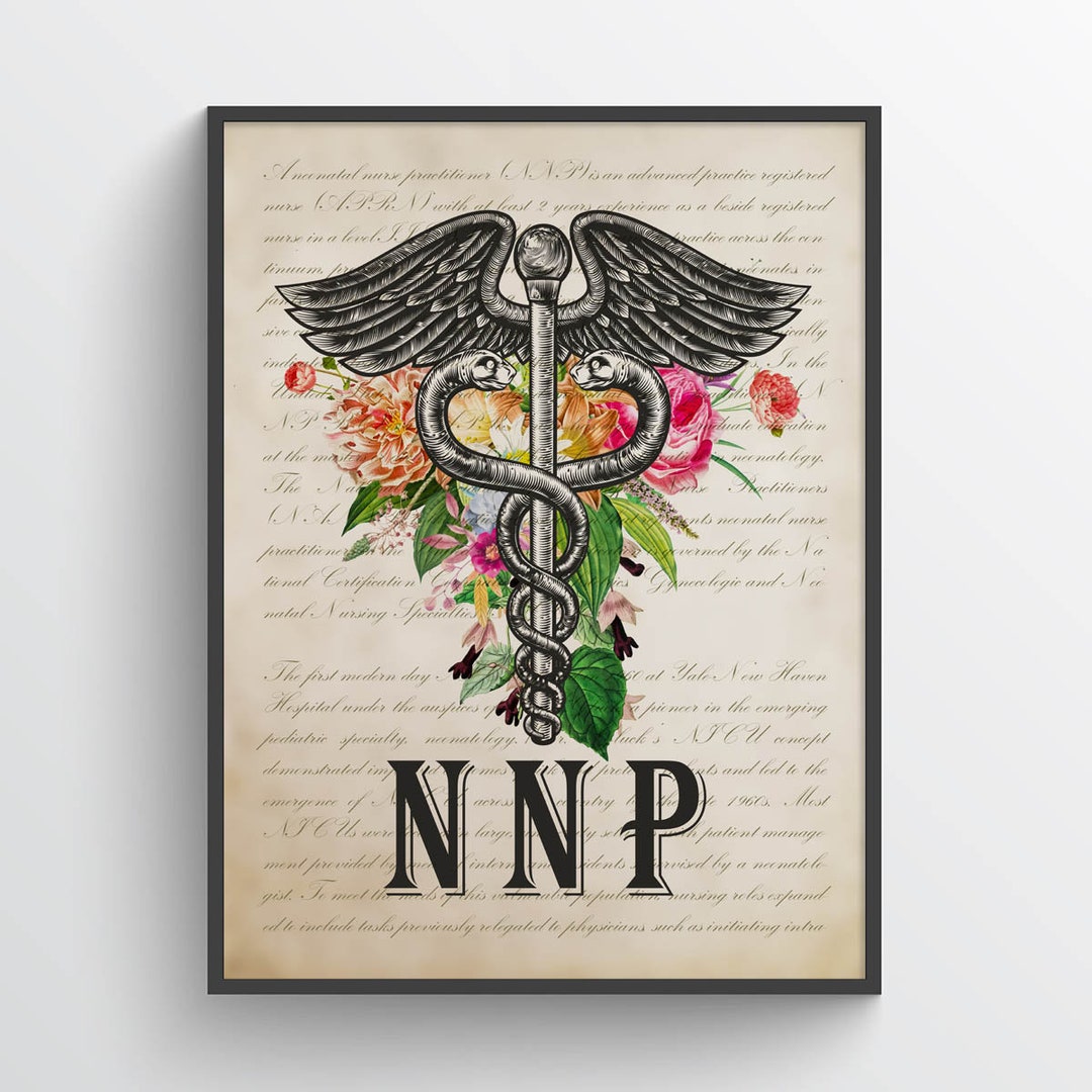 NNP With Flowers Print Neonatal Nurse Practitioners Print - Etsy
