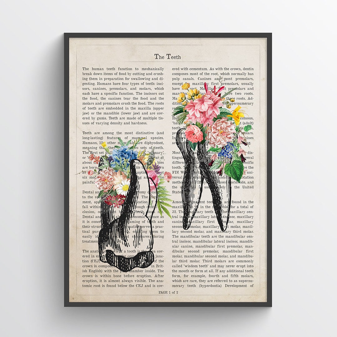 Tooth Art, Dental Decor, Dental Art, Dentist Decor, Dental Hygienist ...