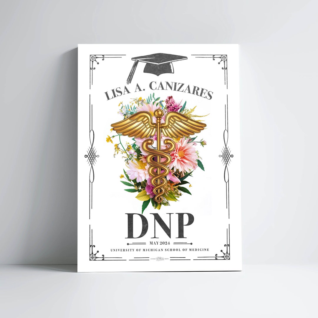 Custom DNP Graduation Print, Personalized Doctor of Nursing Practice ...
