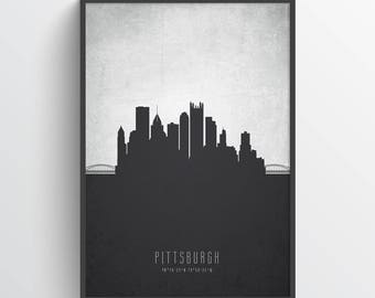 Pittsburgh skyline | Etsy