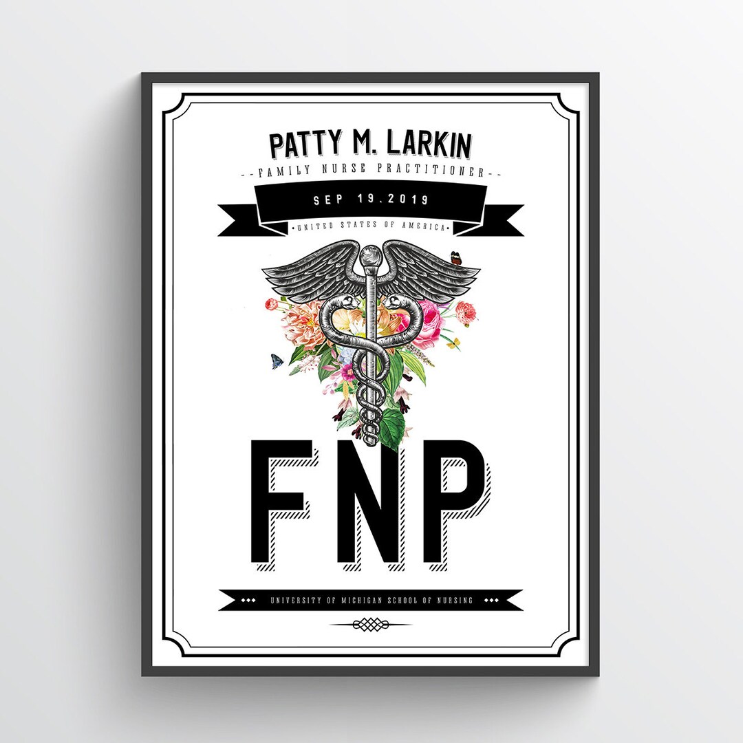 Personalized Family Nurse Practitioner Gift, FNP Gift, Nurse Present ...