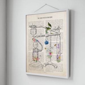 Anesthesiology Print, Anesthesiologist Gift Idea, Doctors Office Decor ...