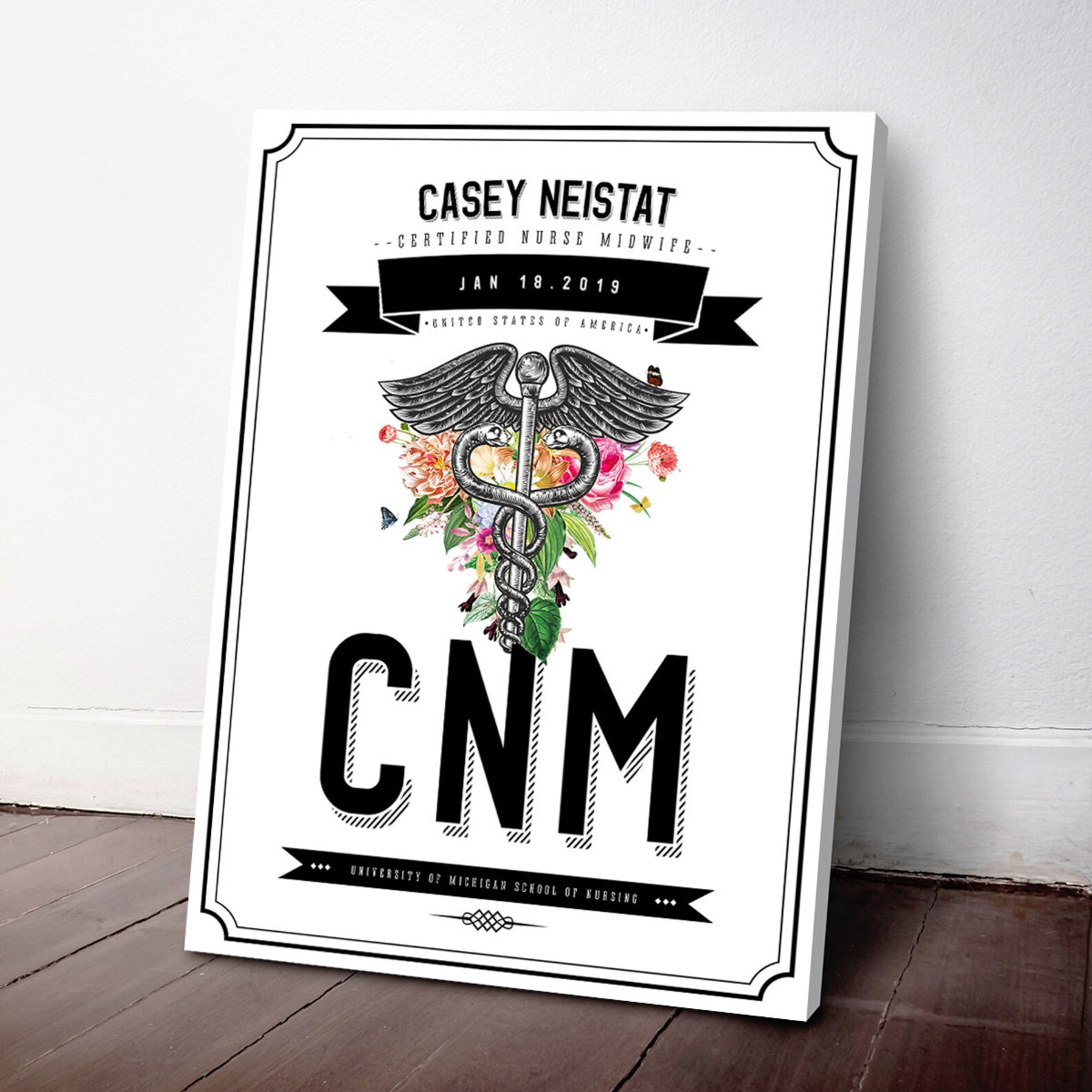Personalized Certified Nurse Midwife Gift, CNM Gift, Midwife Graduation ...