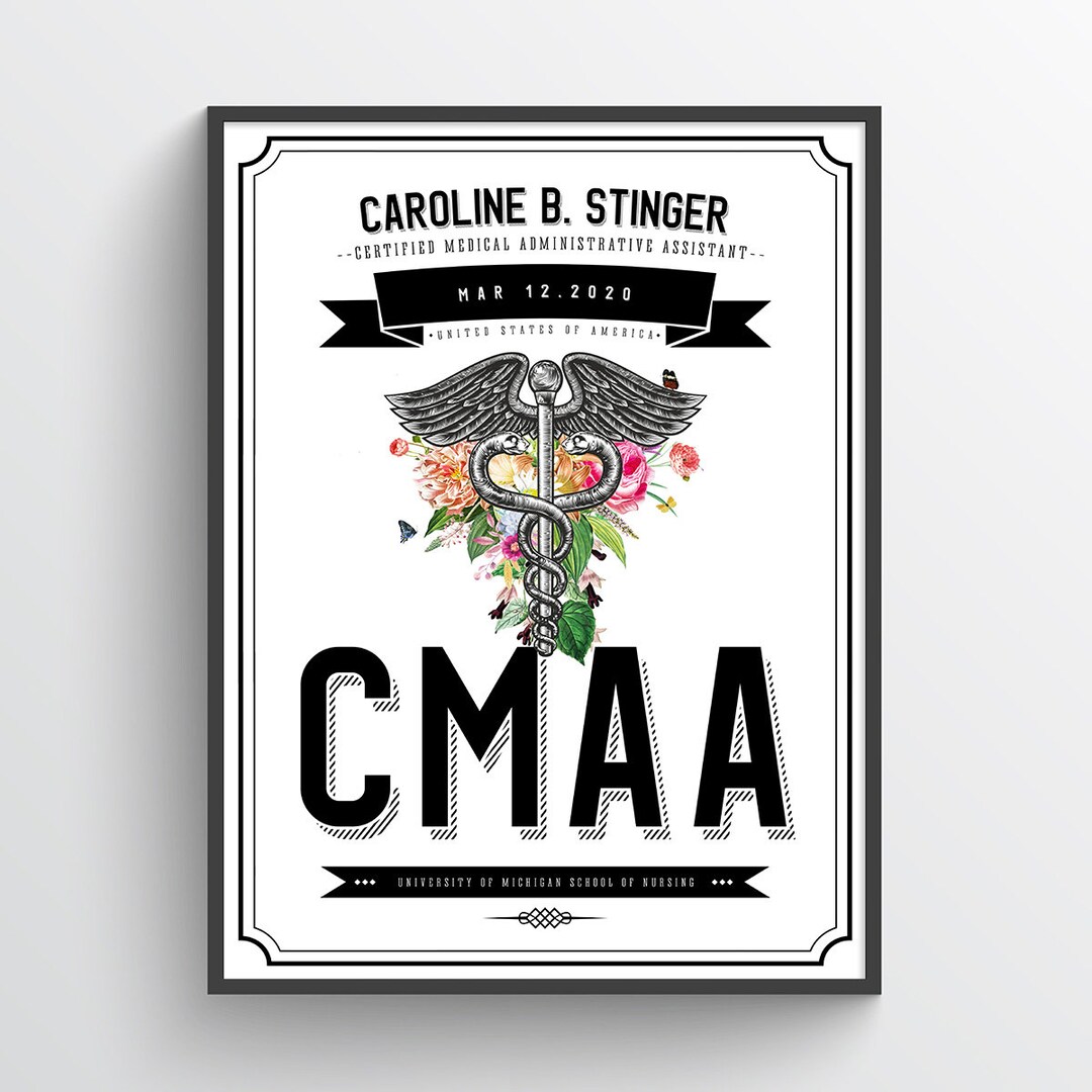 Personalized Certified Medical Administrative Assistant Gift, CMAA ...