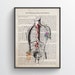Lymph Glands of the Thorax Anatomy Print, Lymph Nodes Medical Decor ...