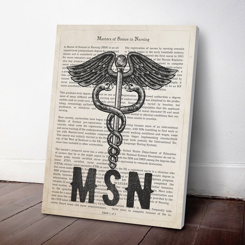 Masters in Nursing Gift MSN Gift Master of Science in - Etsy