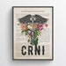 Epidural Anesthesia Flower Print, CRNA Gift, Anesthetist Present ...