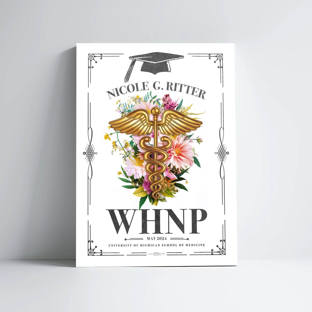 Custom WHNP Graduation Print, Personalized Women's Health Nurse ...