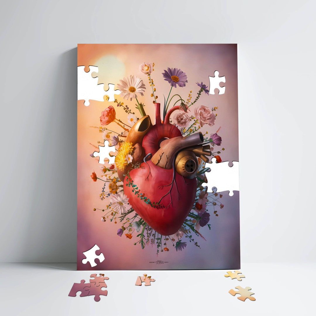Heart Anatomy Jigsaw Puzzle, 1014 Pcs Puzzles Game, Cardiologist Gift ...